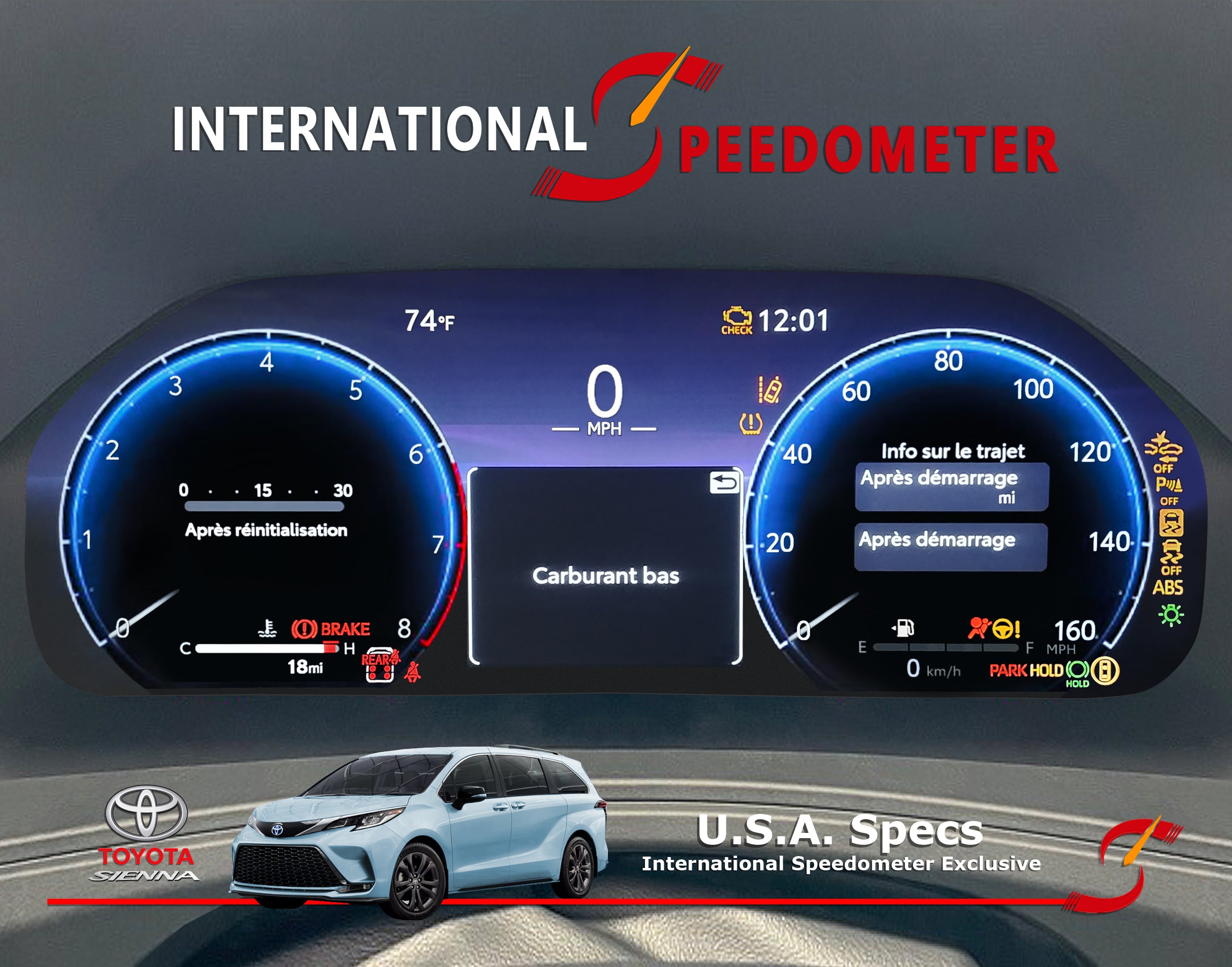 2025 Toyota Sienna Full Conversion - TOIH-05 – International Speedometer